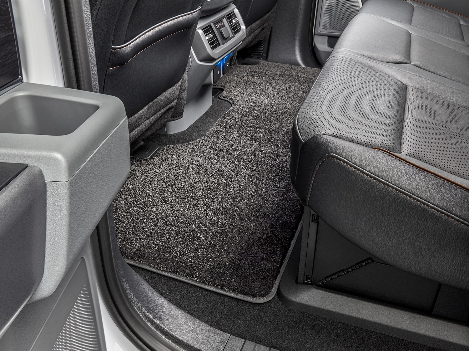 F 150 SuperCrew 2015 2025 4pc Black Carpet Floor Mat Set Accessories Ford
