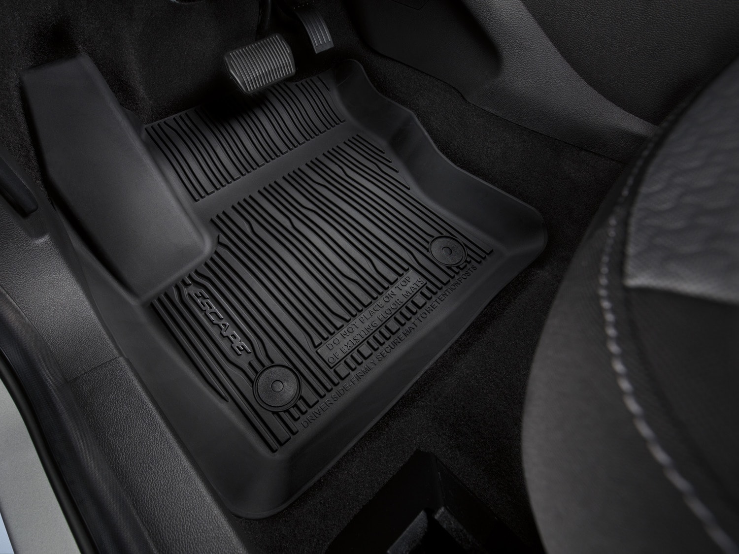 Escape 2020 2025 Black Floor Liners 4pc Set for Gas Engines Accessories Ford