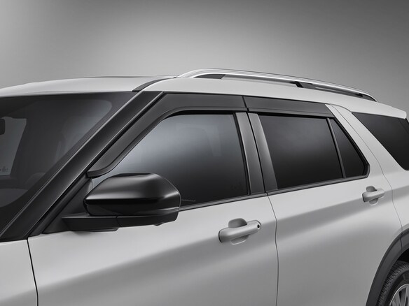 Explorer 2020-2025 Smoke Low Profile Side Window Air Deflectors ...